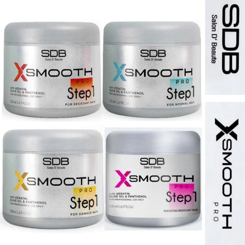 Jual SDB X Smoothing Keratin / XSmooth Pelurusan Rambut 500ml | Shopee ...