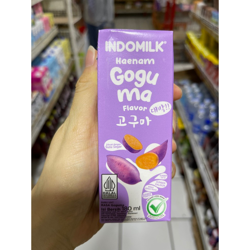 Jual susu indomilk haenam goguma 180ml - susu uht indomilk goguma ...