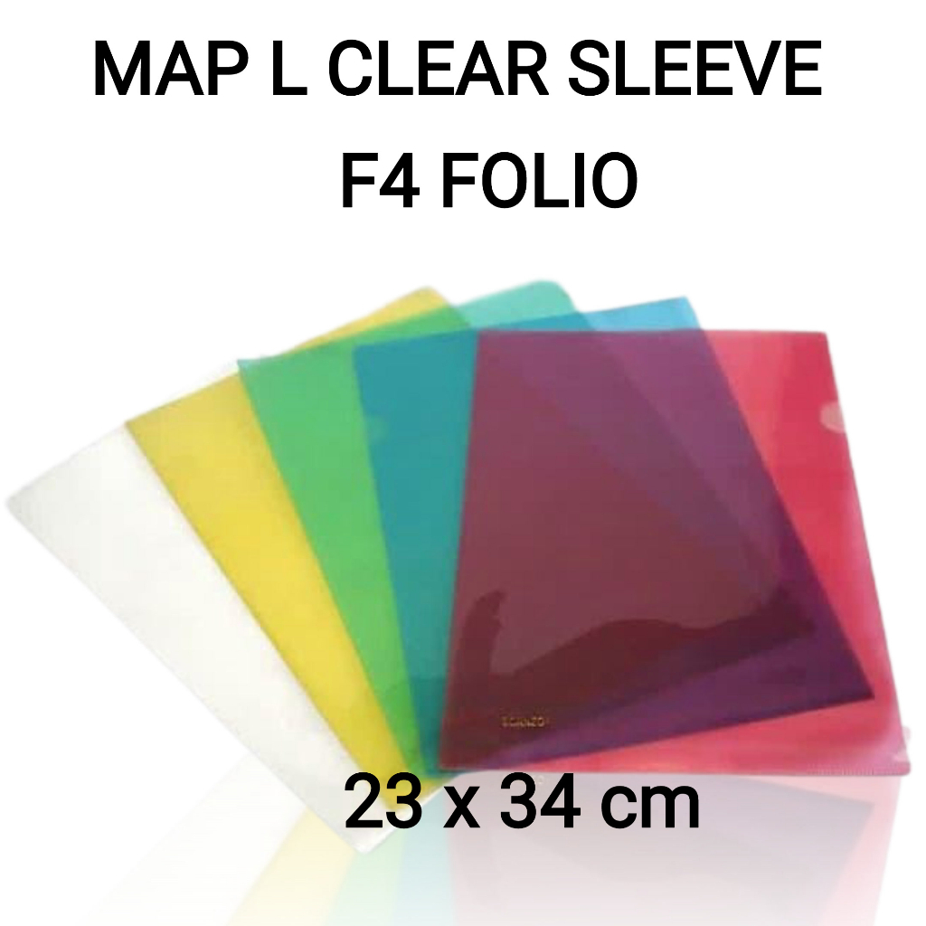 Jual BIG MAP L F4 FOLIO PLASTIK TRANSPARAN | F4 BIG BENING TRANSPARAN ...