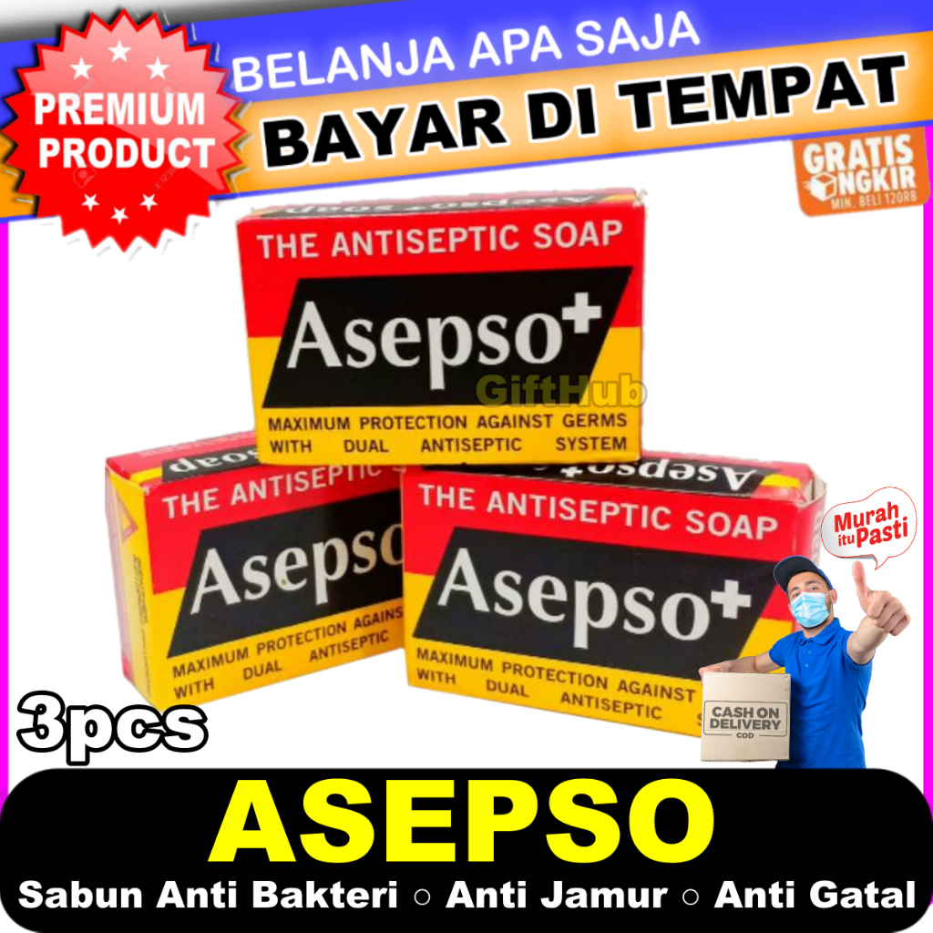 Jual Asepso+ | Sabun Antiseptic | Sabun Gatal dan Penyakit Kulit Lainnya Asepso Sabun Antiseptik ...
