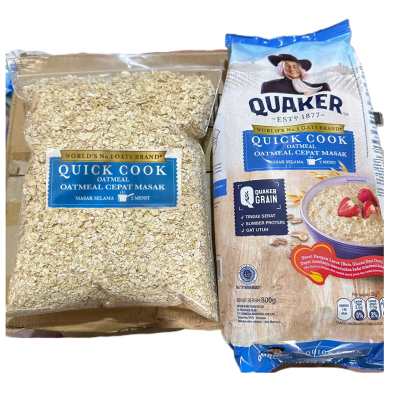 Jual QUAKER OATMEAL QUICK COOKING 700g | Shopee Indonesia