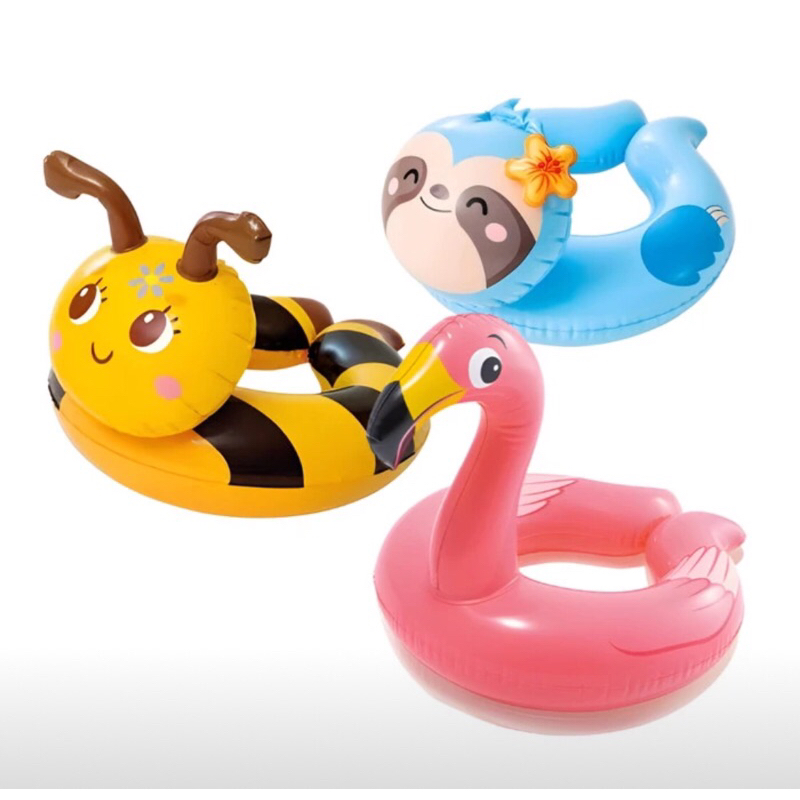 Jual Ban Bulat Kepala Hewan Flaming Lebah Sloth Bebek Penguin INTEX ...