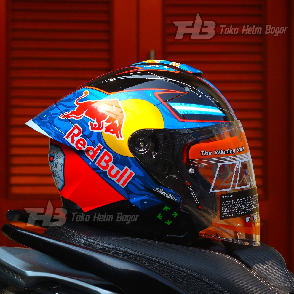 Jual INK HELM TERRA 2 CUSTOM MOTIF JORGE MARTIN BLACK | DOUBLE VISOR ...