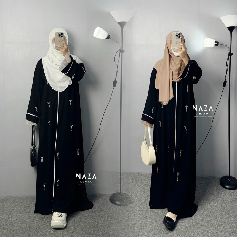 Jual SARAH ABAYA by NAZA ABAYA | Abaya Saudi Abaya Gamis Fursan | Abaya Jetblack | Abaya remaja ...