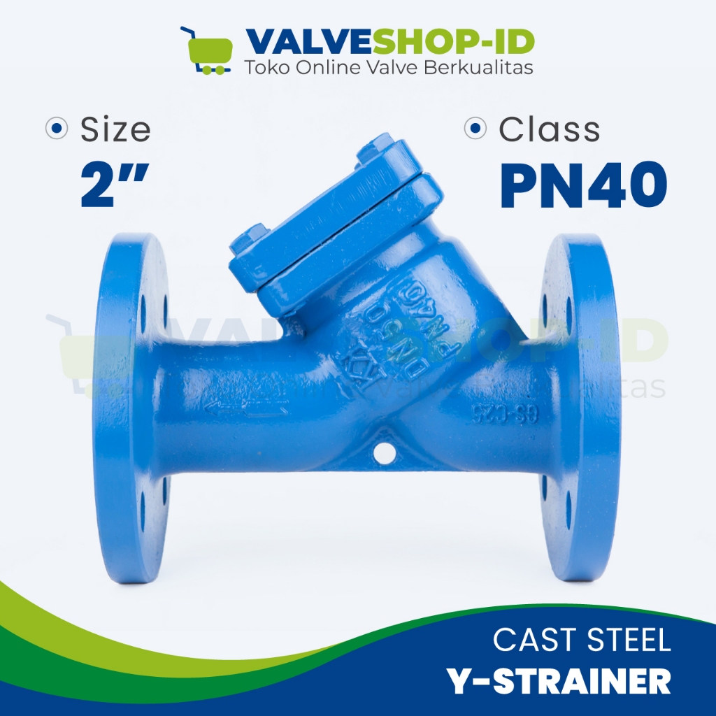 Jual Y-Strainer / Y Strainer DN50 2" Inch PN40 Cast Steel GS-C25 | Shopee Indonesia