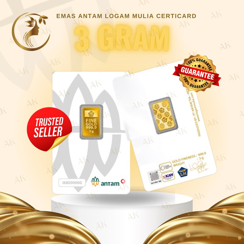 Jual LOGAM MULIA EMAS ANTAM 3 GRAM PRESS CERTIEYE TERBARU 2025 | Shopee ...