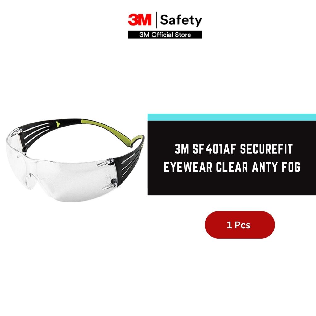 Jual 3M SF401AF Securefit Eyewear Clear Anty Fog-Lens | Shopee Indonesia