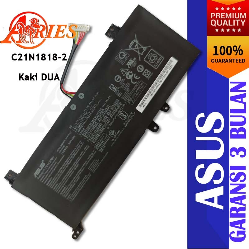 Jual Baterai Laptop Asus C21N1818-2 Kaki DUA VivoBook X412 X412FA X412UA A412 F512 F412FA F412FJ ...