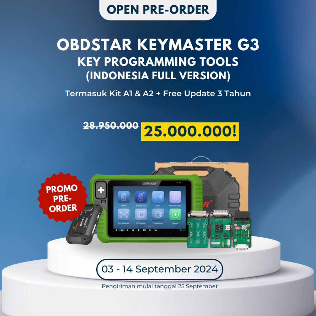 Jual OBDSTAR KEYMASTER G3 KEY PROGRAMMING TOOLS (INDONESIA FULL VERSION) | Shopee Indonesia