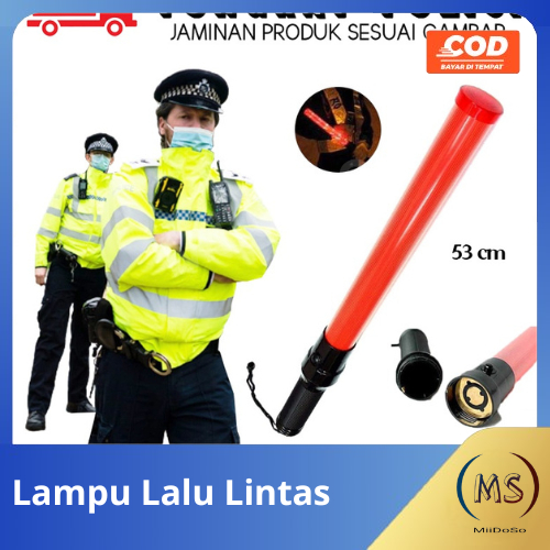 Jual STICK LAMP Security Lampu Lalu Lintas Tongkat Lalin Senter 53 Cm ...