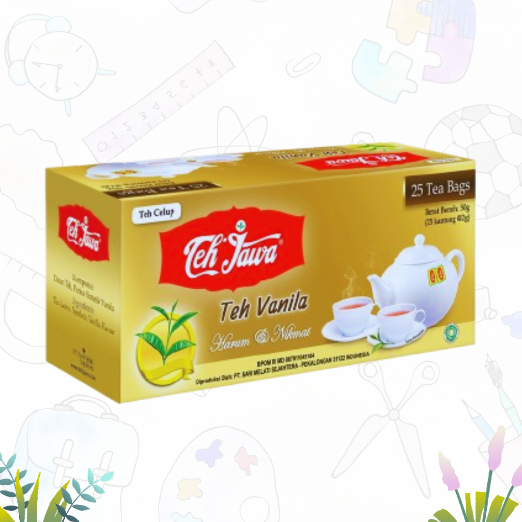 Jual Teh Jawa Celup Vanila Tea 25x2gr (BOX) | Shopee Indonesia