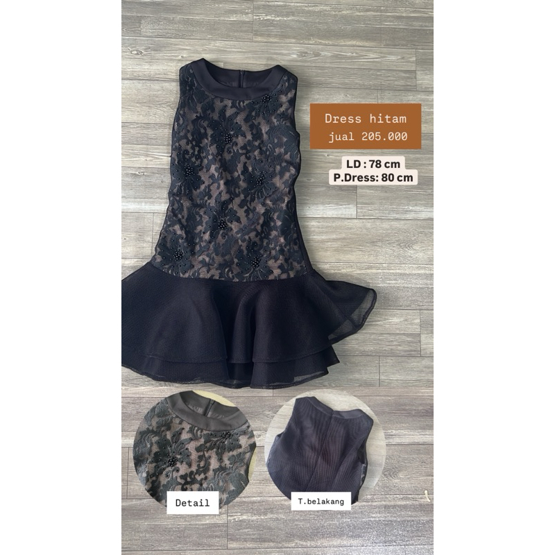 Jual Preloved Dress hitam (bhannya premium & kondisi masih bagus ...