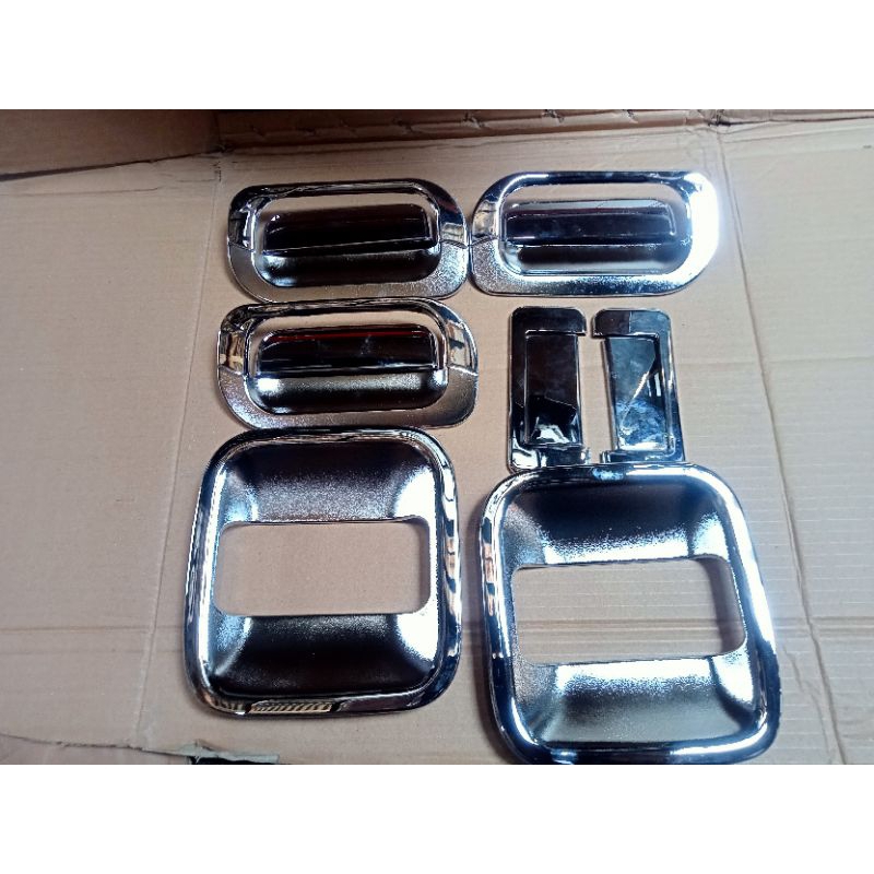 Jual paket Outer cover handle pintu dan pintu belakang chrome Gran max ...