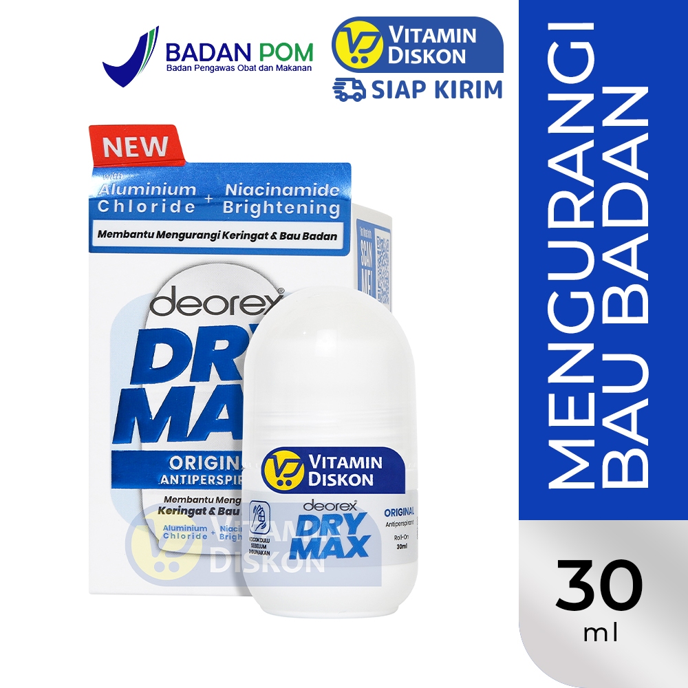 Jual DEOREX DRYMAX ANTIPERSPIRANT 30ML | Shopee Indonesia