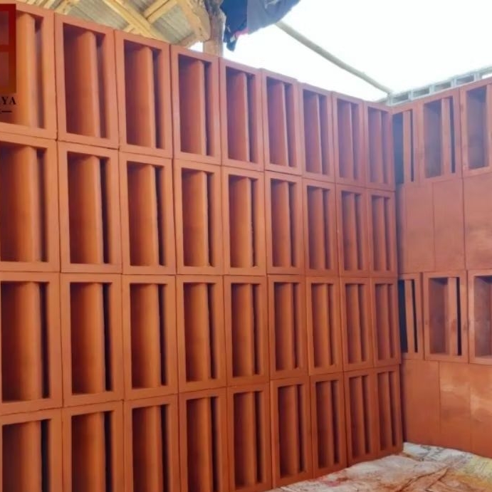 Jual roster beton minimalis terakota, roster merah, loster beton ...