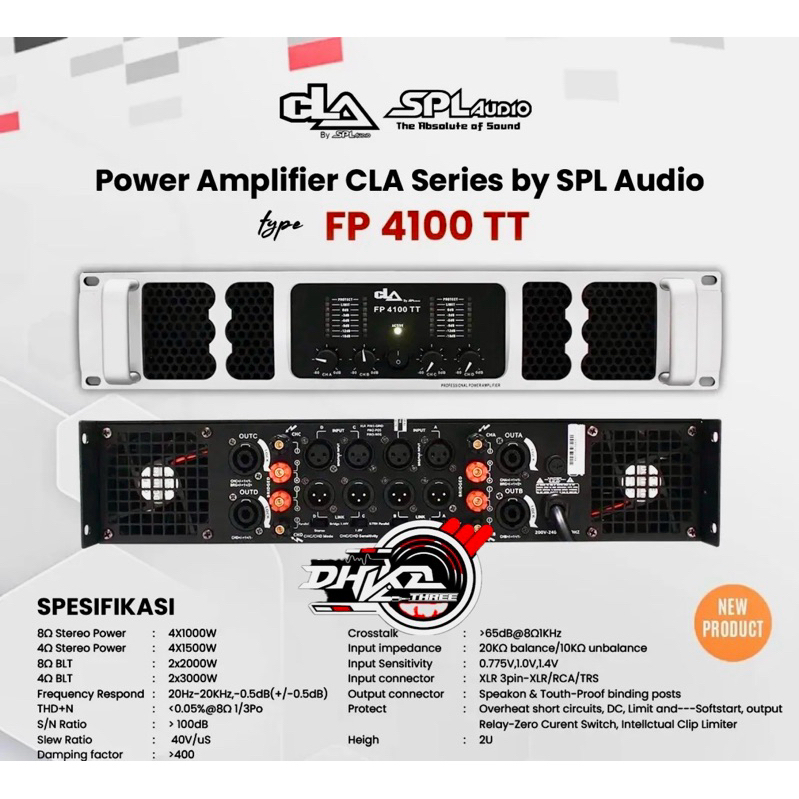 Jual POWER SPL AUDIO FP 4100 TT CLASS H / POWER SPL AUDIO 4 CHANNEL FP ...