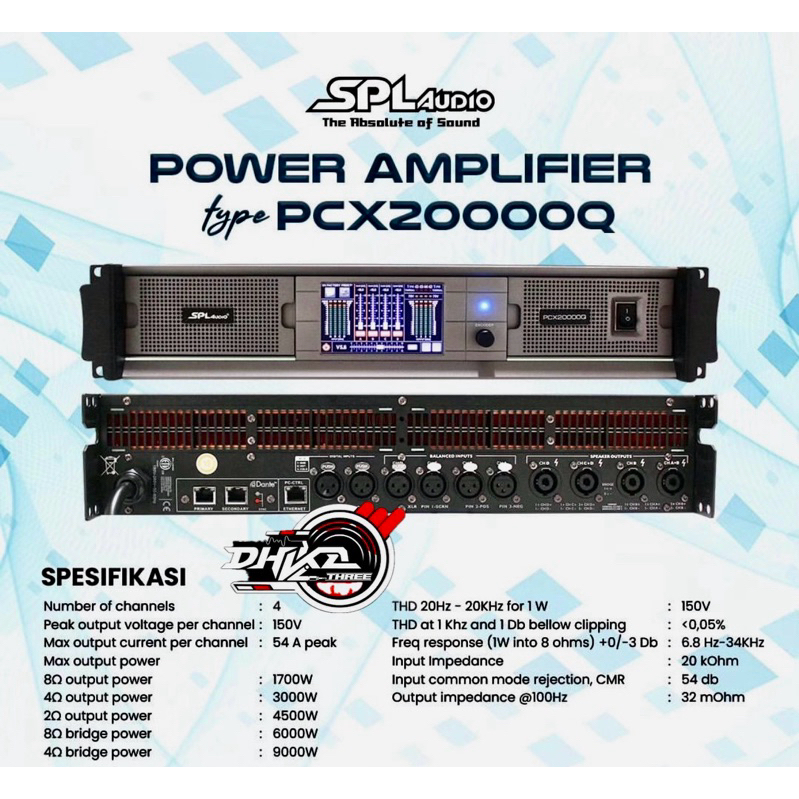 Jual POWER SPL AUDIO PCX20000Q CLASS THD / POWER SPLAUDIO PCX 20000Q / Power SPL Audio Pcx ...