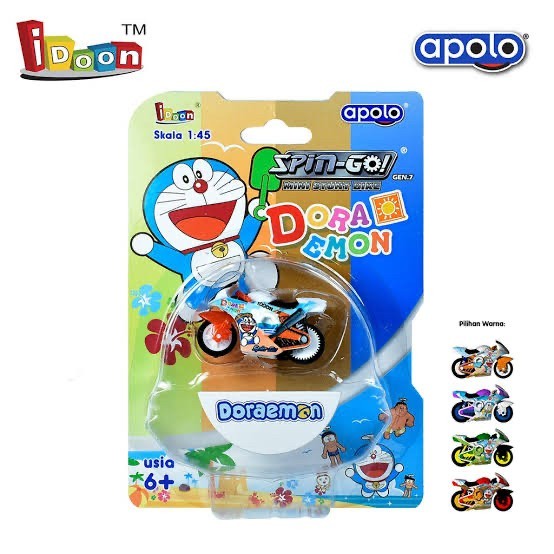 Jual SPIN GO MINI STUNT BIKE DORAEMON ORIGINAL APOLO | Shopee Indonesia