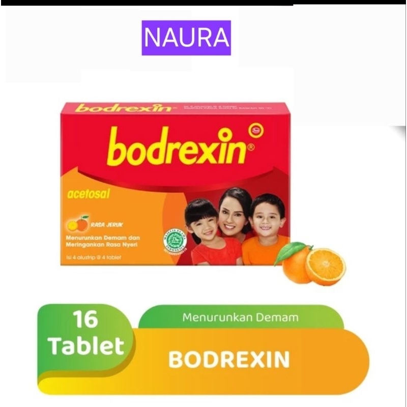 Jual BODREXIN TABLET HISAP DEMAM ANAK ISI 16 | Shopee Indonesia