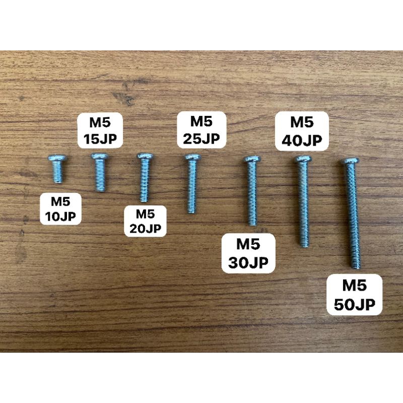 Jual BAUT M5 UKURAN M5 x 10 / 15 / 20 / 25 / 30 / 40 / 50 KEPALA BULAT ...