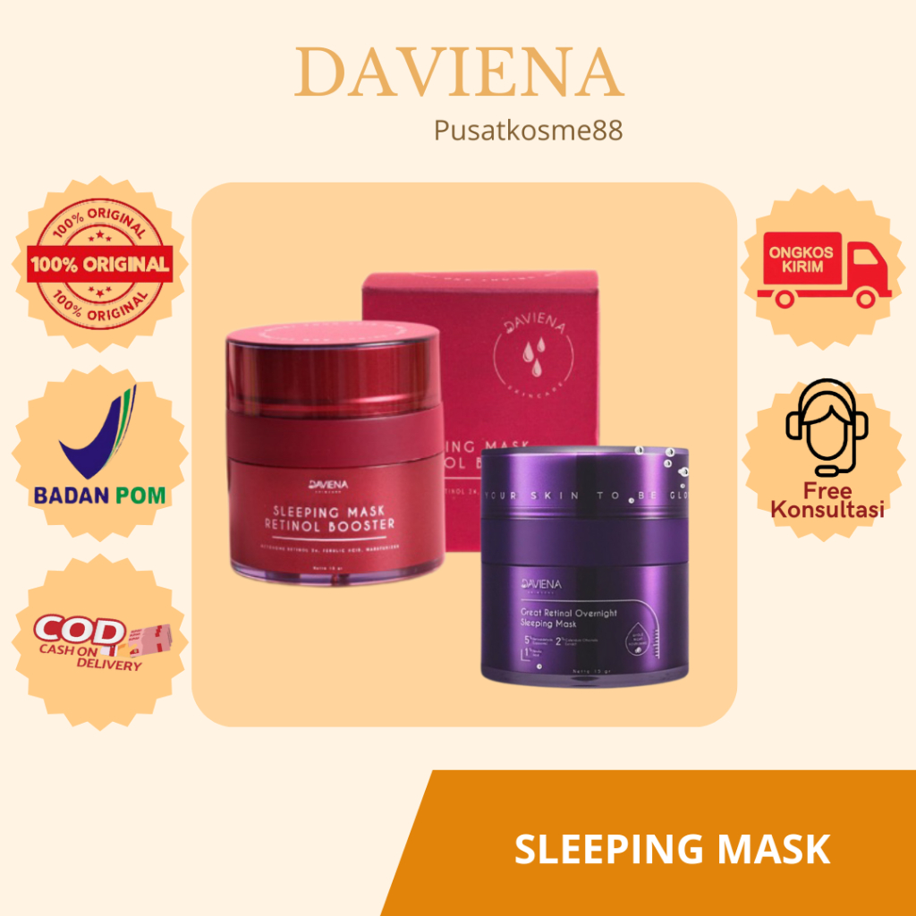 Jual SLEEPING MASK RETINOL BOOSTER / GREAT RETINAL OVERNIGHT SLEEPING ...