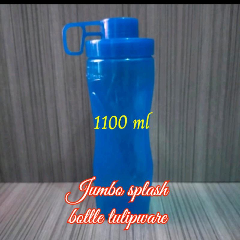 Jual Sale!! Jumbo Splash Bottle cool blue 1,1liter tulipware | Shopee ...