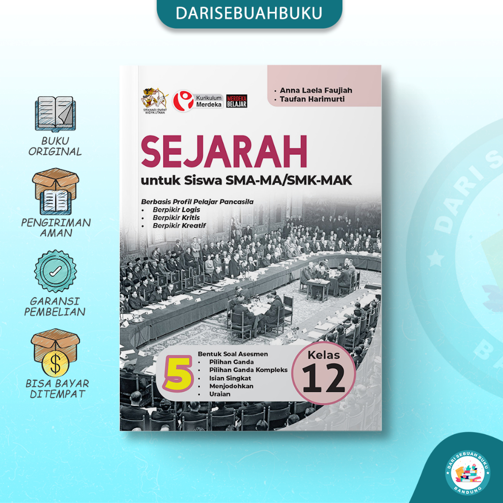 Jual Buku IPS - SEJARAH SMA/MA - SMK Kelas 12 - SEWU - Kurikulum MERDEKA - Buku Paket Pelajaran ...