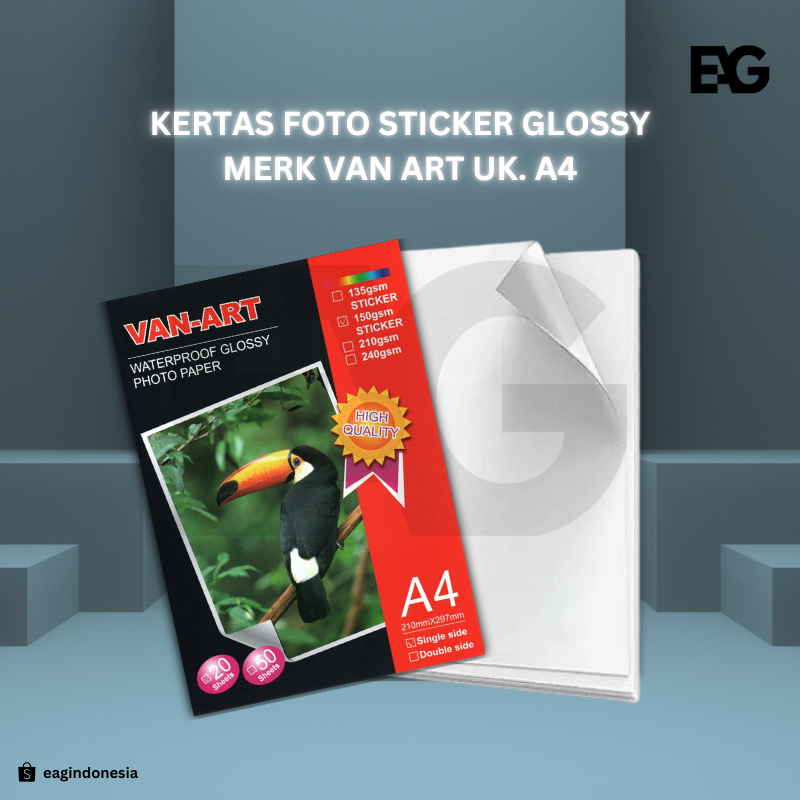 Jual EAG | Kertas Foto Sticker Van Art A4 [Kualitas Tajam & Ekonomis ...
