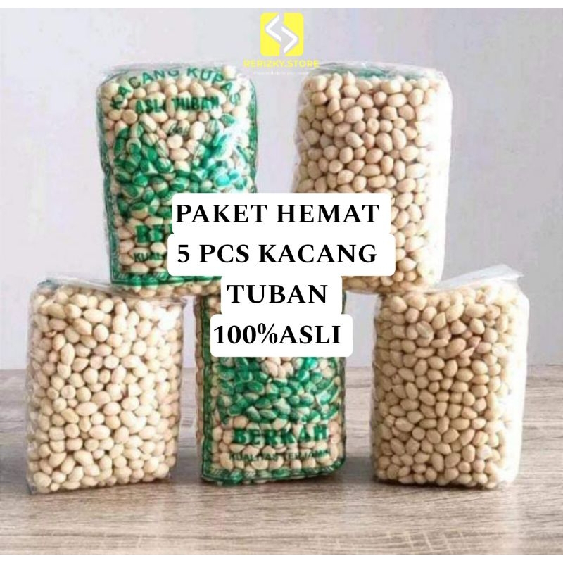 Jual PAKET HEMAT 5 BUNGKUS - KACANG TUBAN 100% ASLI 350grm | Shopee ...
