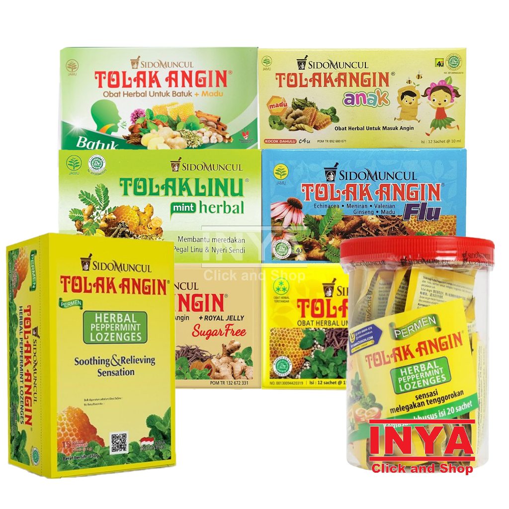 Jual Tolak Angin & Linu Obat Herbal BOX - Jamu - Masuk Angin | Shopee ...