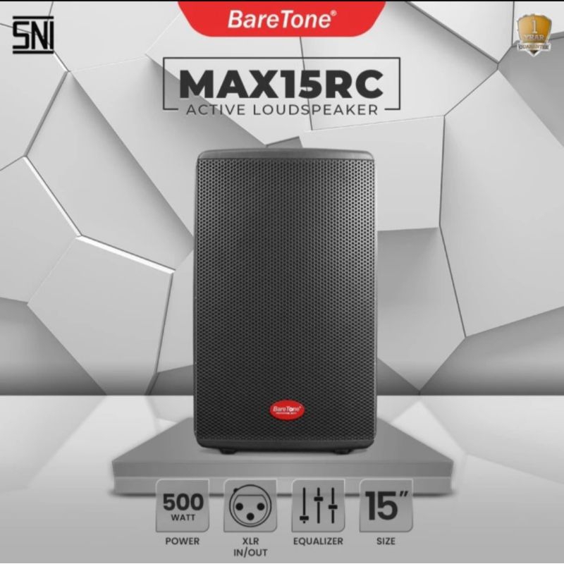 Jual speaker aktif 15 inch baretone max 15rc original harga 1 pasang ...