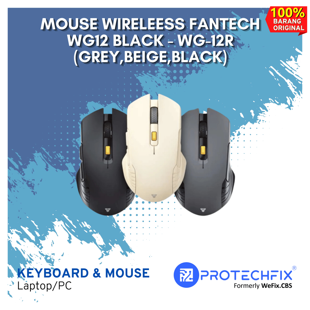 Jual Fantech Raigor Gen III WG12R Rechargeable Mouse Wireless Gaming WG12 WG12R WG12RS | Shopee ...