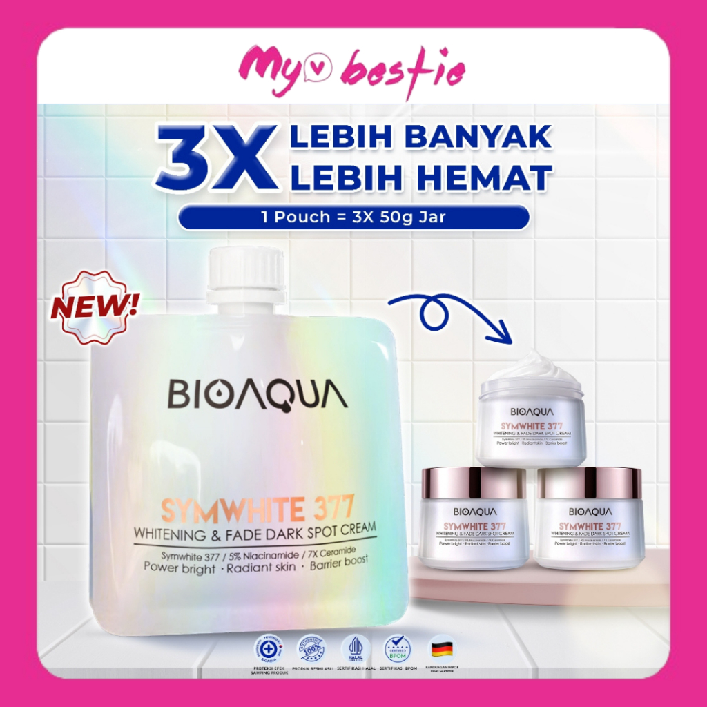Jual [My Bestie Choice] BIOAQUA SymWhite 377 Whitening & Fade Dark Spot Cream 150gr BIG SIZE ...