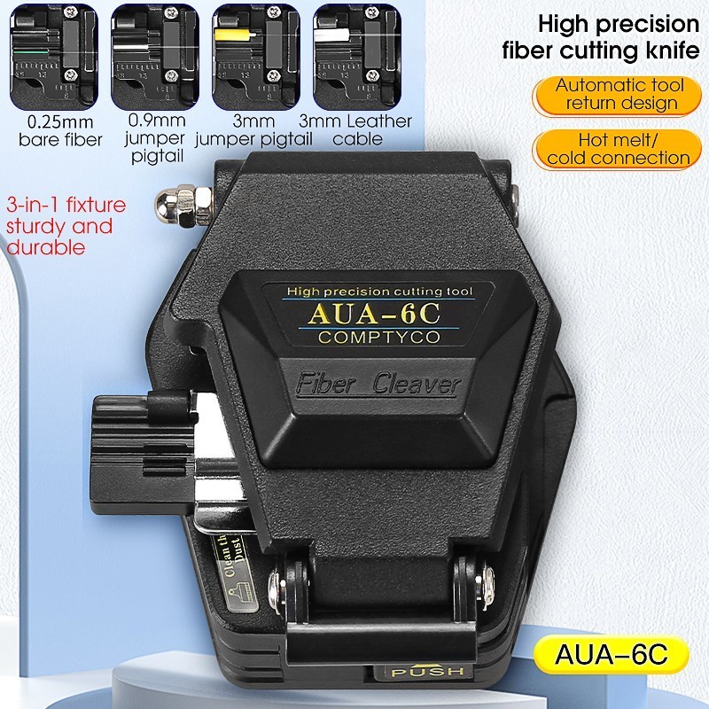 Jual Fiber Cleaver Premium High Precision AUA-6C COMPTYCO Alat Pemotong ...