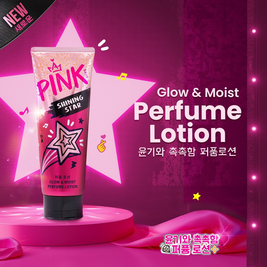 Jual * STAR * Pink Skin Perfume Lotion 180ml | Shinzui Body lotion ...