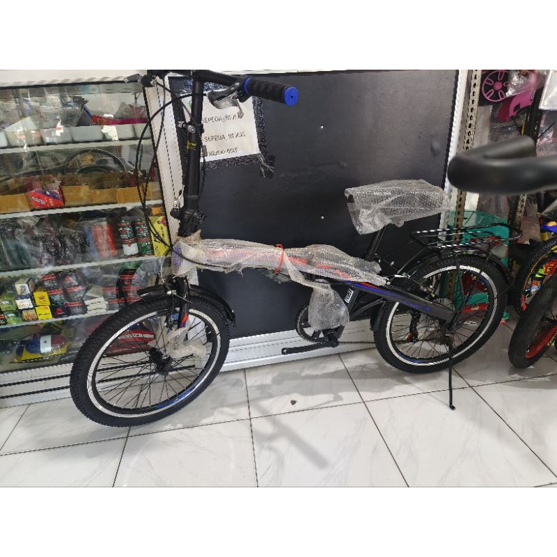 Jual SEPEDA LIPAT 20 MELANO REM V BRAKE OPERAN 7 SPEED | Shopee Indonesia