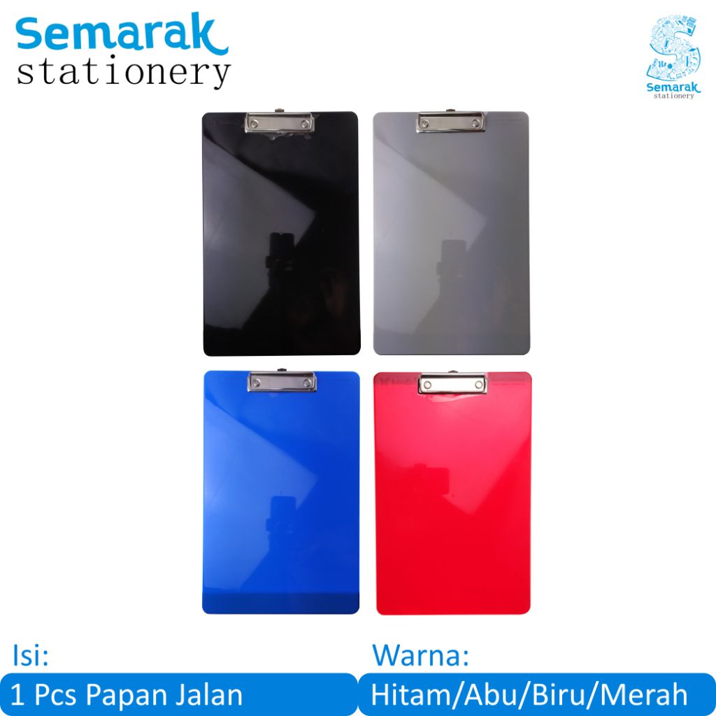 Jual Butterfly Exclusive ClipBoard Papan Jalan Plastik - Hitam / Abu ...