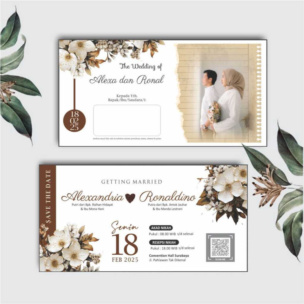 Jual cetak print undangan nikah pernikahan wedding FREE FOTO FREE ...