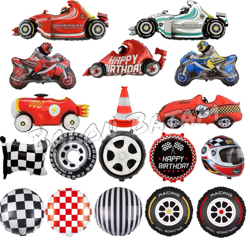 Jual Balon Foil Bulat Racing Mobil | Shopee Indonesia