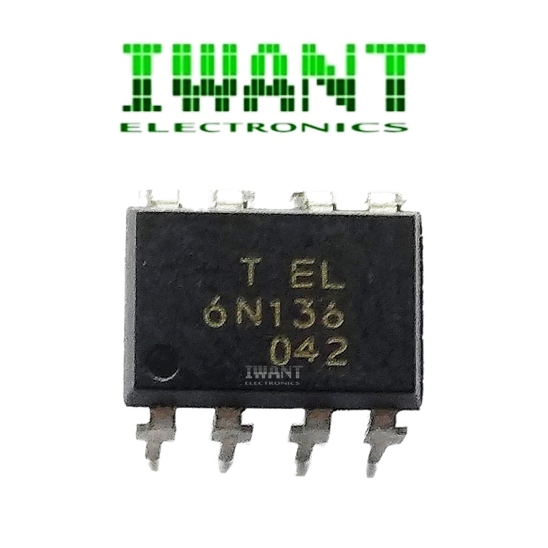 Jual 6N136 IC EL6N136 DIP 8 PIN A6N136 EL 6N136 OPTOCOUPLER 6N136 ...