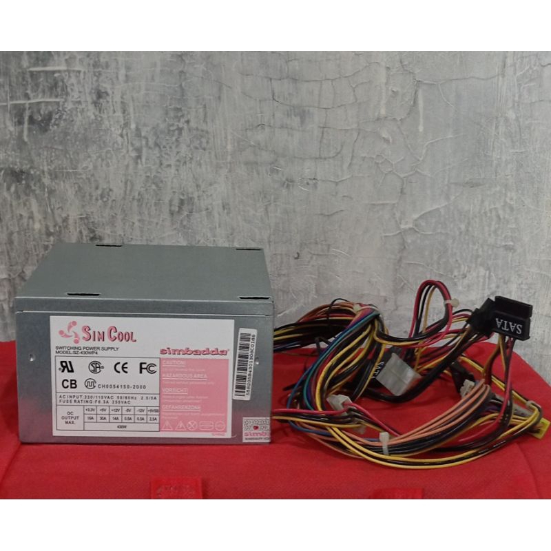 Jual Psu Power Suplay Sim Cool simbadda 6 Pin 430Watt - Power Suplay ...