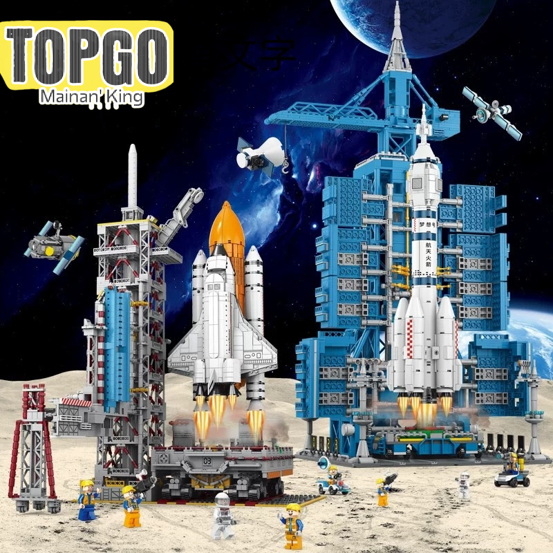 Jual Mainan Nano Block Roket Blok Spaceship Mainan Anak Space Rocket ...