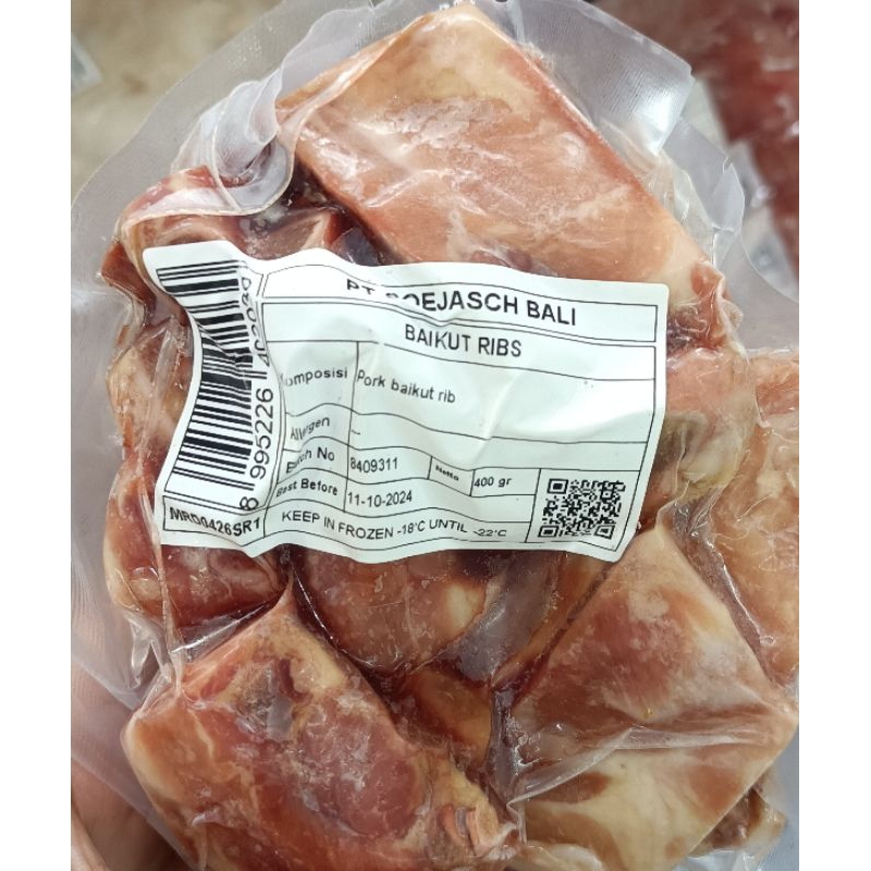 Jual Baikut Ribs Iga Babi (PT. Soejasch Bali) 400 gr | Shopee Indonesia