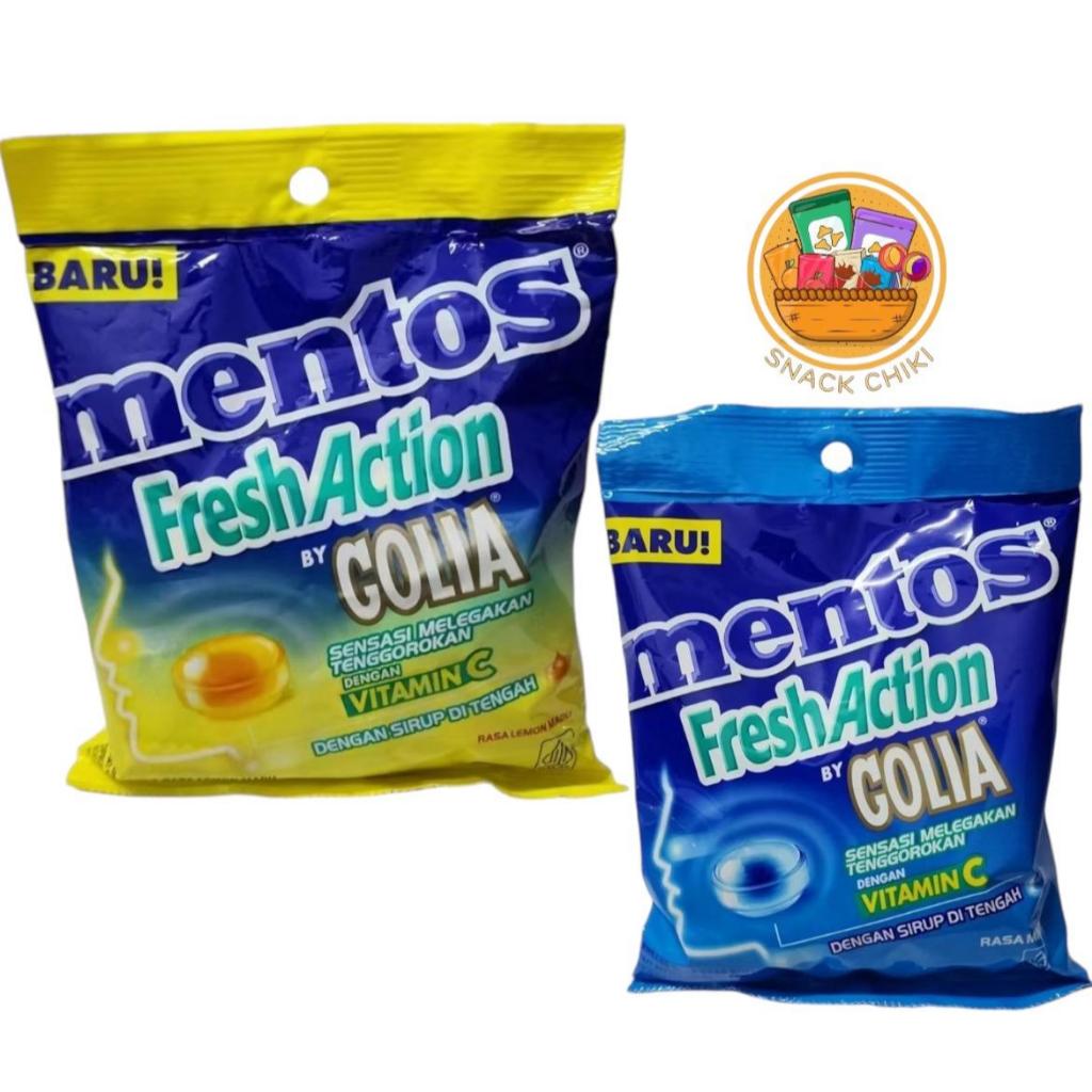 Jual Mentos Fresh Action by Golia Permen Mint / Lemon Madu (isi 42 ...