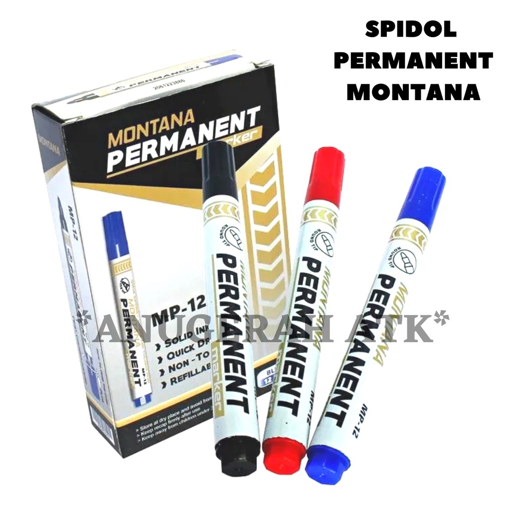 Jual SPIDOL BESAR PERMANENT MONTANA (TIDAK BISA DI HAPUS) | Shopee ...