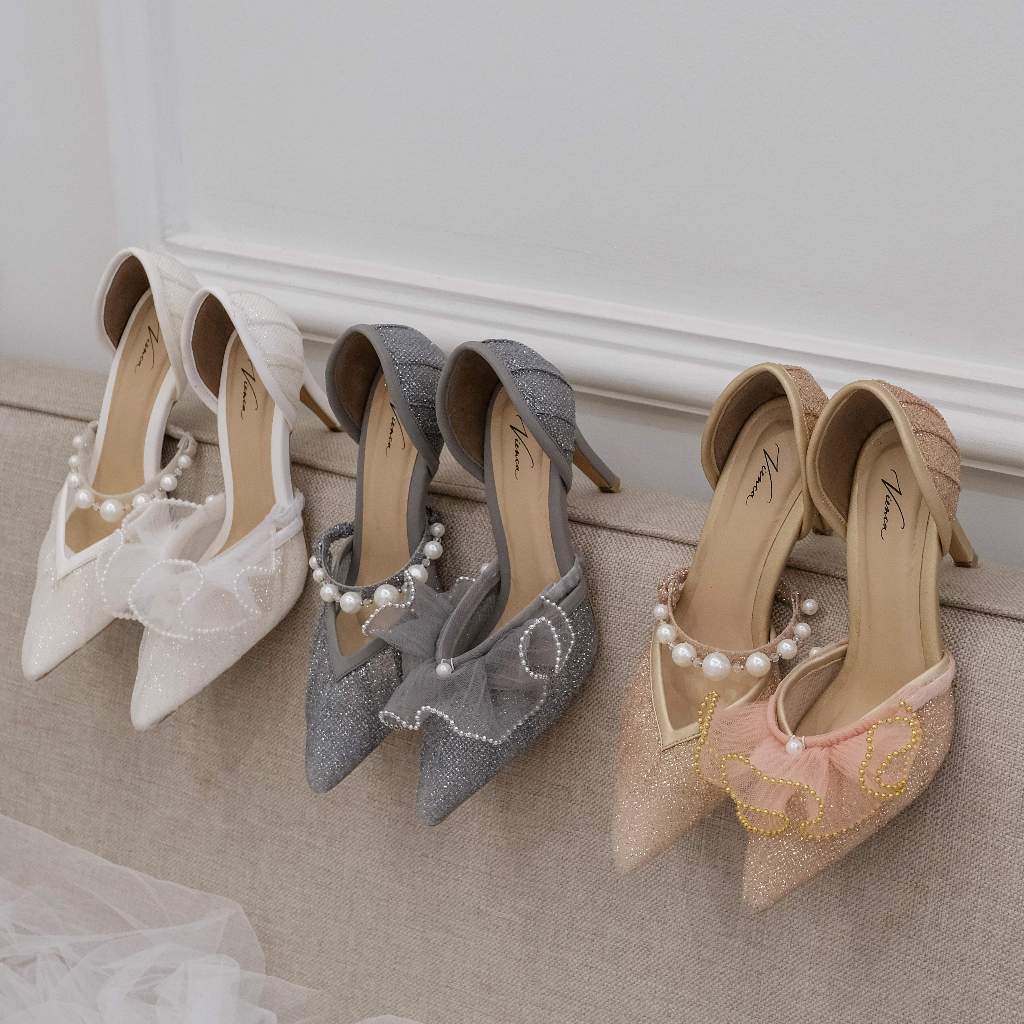 Jual HAILEY Vienca Sepatu Sandal Wedding Hak Tinggi High Heels ...