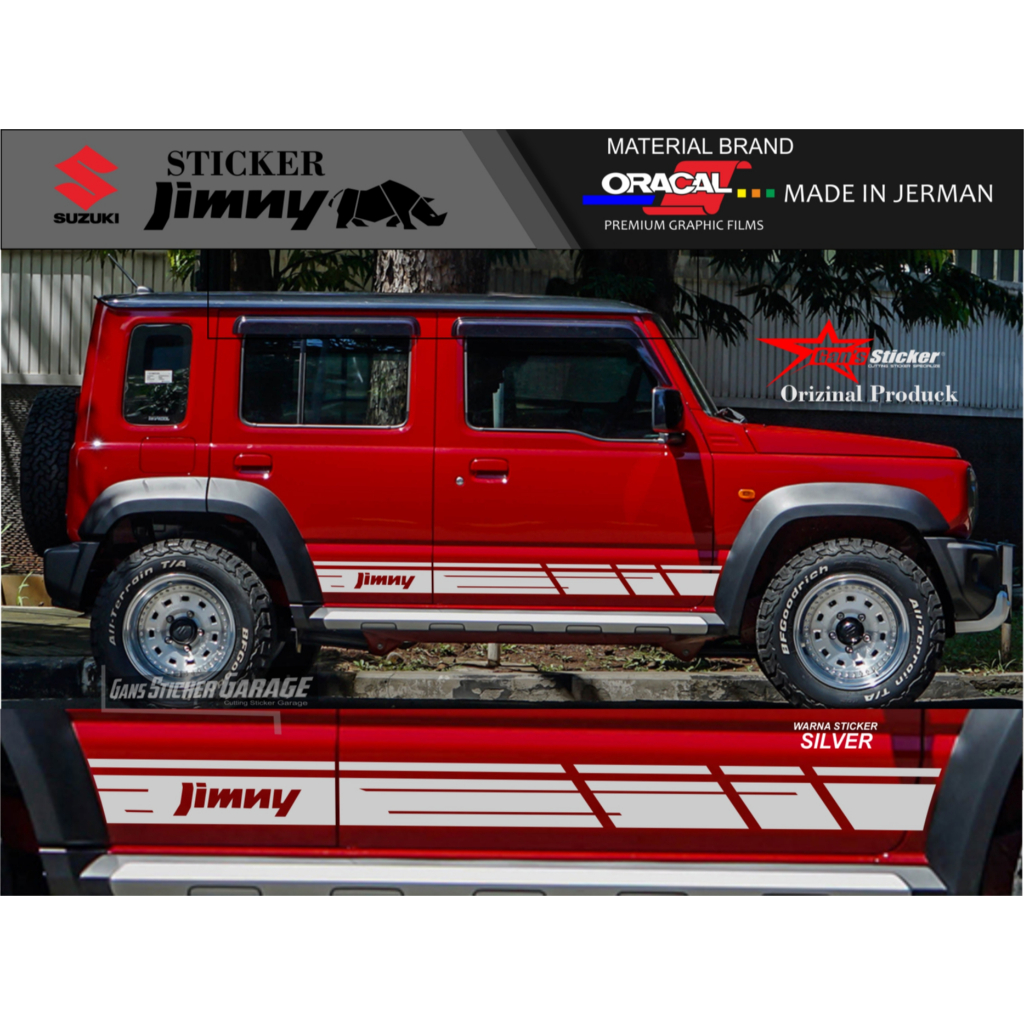 Jual sticker suzuki jimny 5 pintu jimny long 5 pintu aksesoris jimny 5 ...