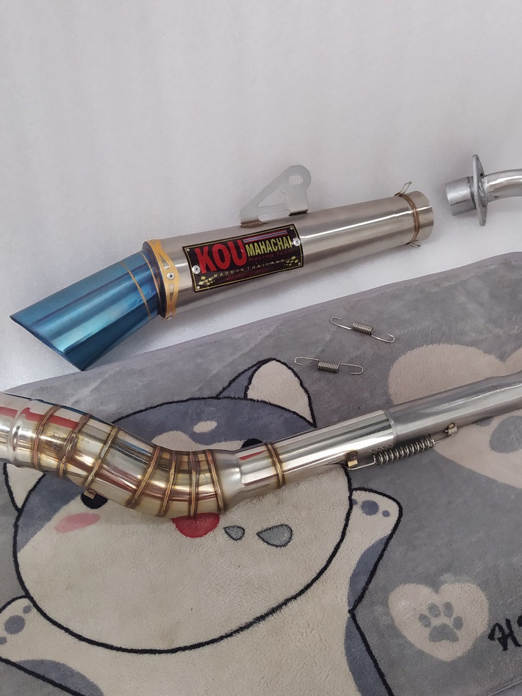 Jual Exhaust kou mahachai 1set open Spec canister for Raider 150 fi ...