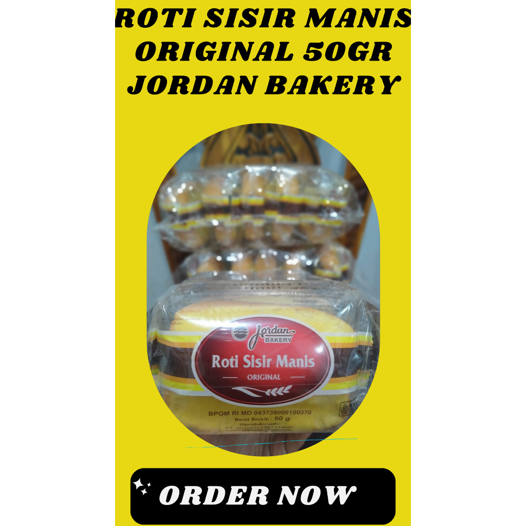 Jual Roti sisir jordan mentega premium 50gr isi ( 4 slice ) | Shopee ...