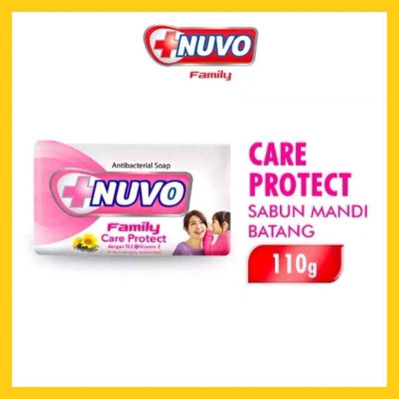 Jual NUVO FAMILY SABUN MANDI BATANG PINK CARE PROTECT 3 X 110 GR ...